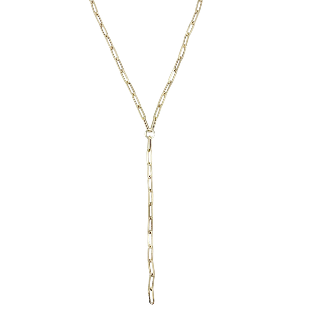 14k Lariat Chain Necklace – Vintage La Rose